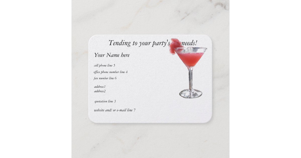 Party Planner Pearlized White Business Card | Zazzle