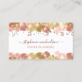 Party Planner Rose Gold Balloon QR Code Business Card | Zazzle