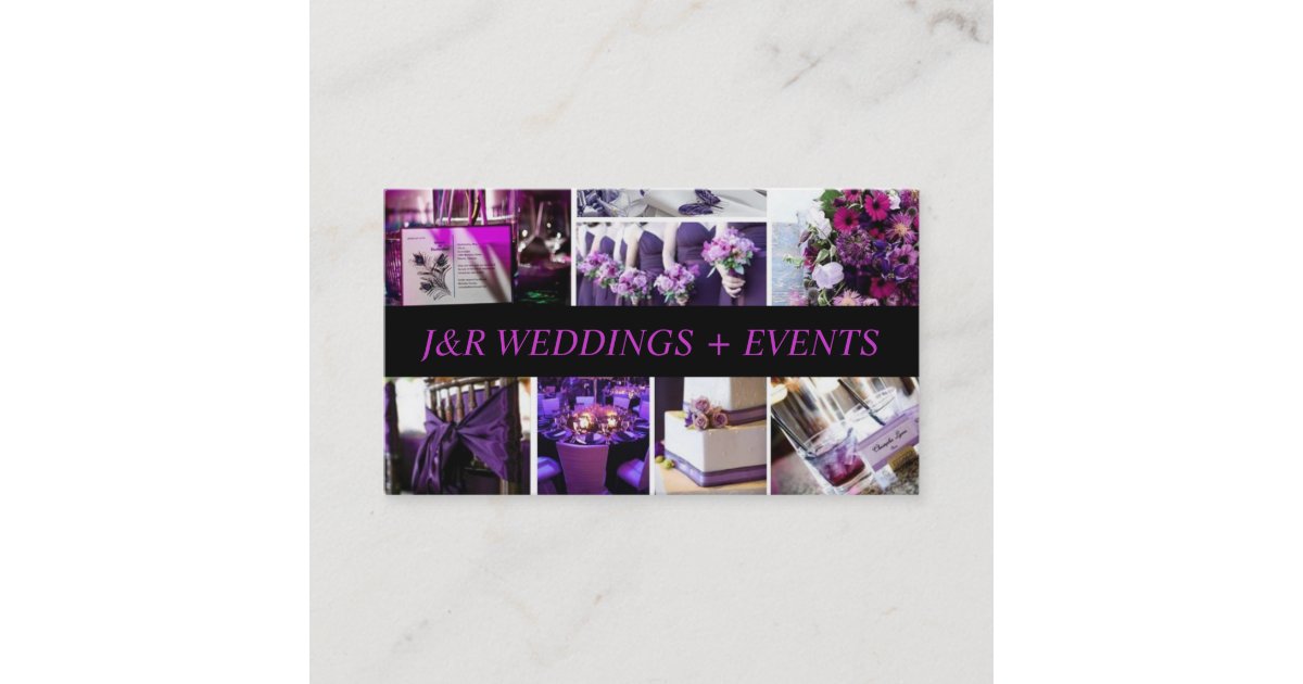Party Planner Wedding Celebration, Events Business Card | Zazzle