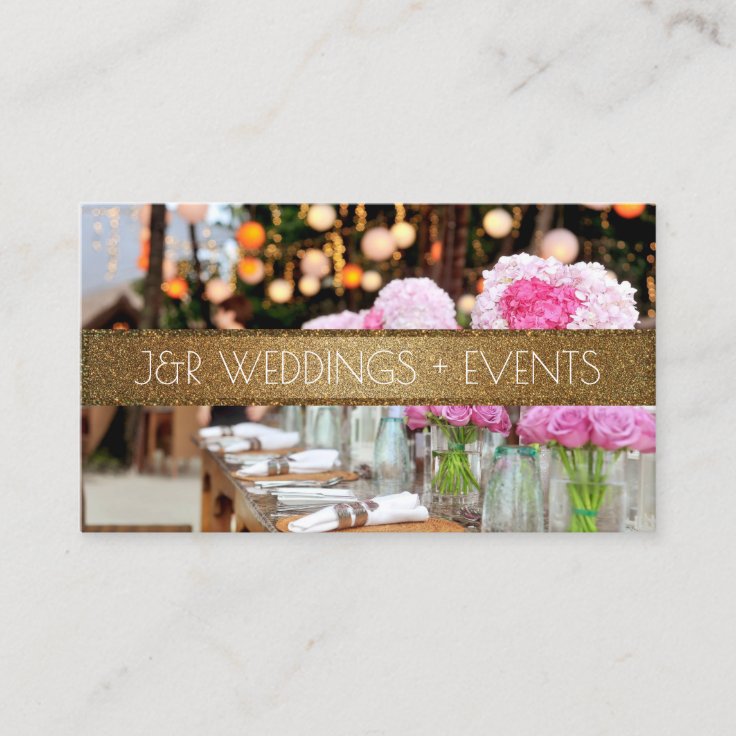 Party Planner Wedding, Events Business Card | Zazzle