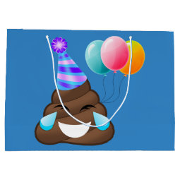 Party Pooper Birthday Emoji Gift Bag | Zazzle