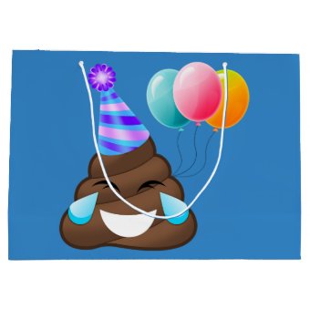 Party Pooper Birthday Emoji Gift Bag | Zazzle