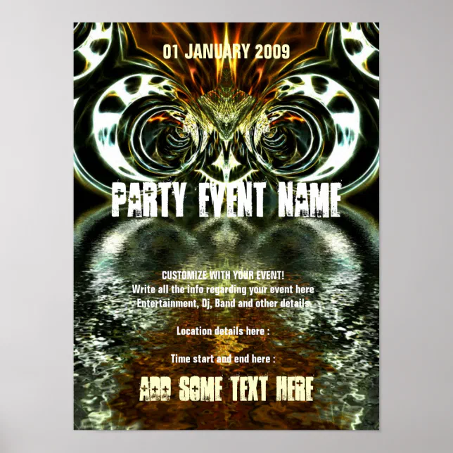 Party Poster #009 Poster | Zazzle