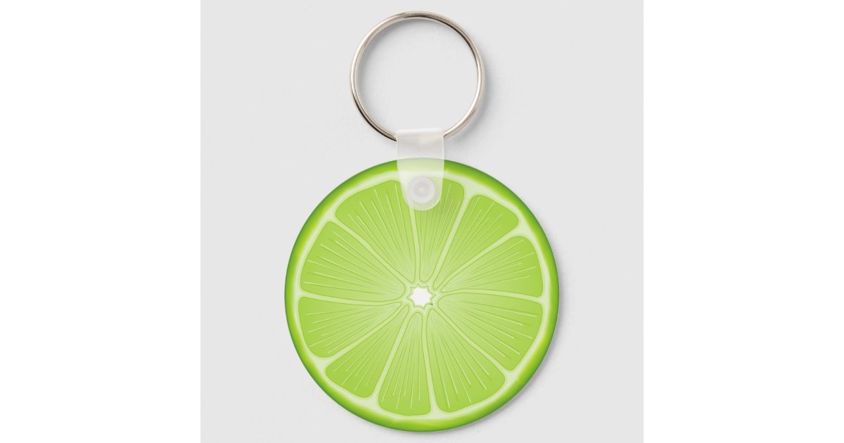 Party Ready Margarita Lime Keychain | Zazzle