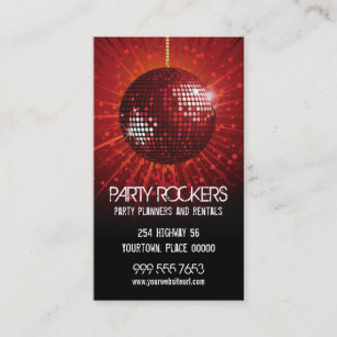 Party Rentals Business Cards - Business Card Printing | Zazzle