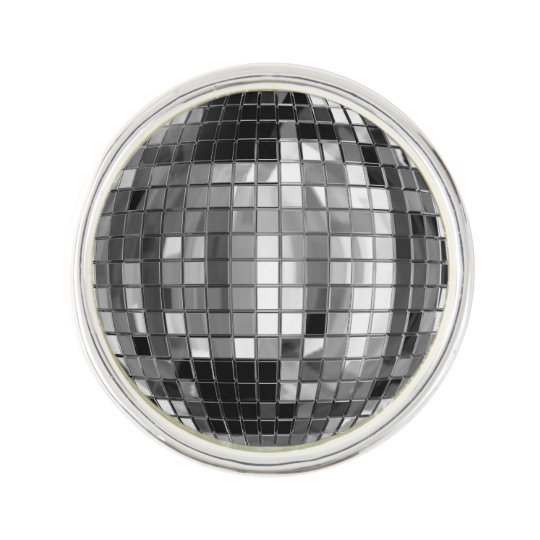 Party Silver Disco Ball Lapel Pin | Zazzle.com