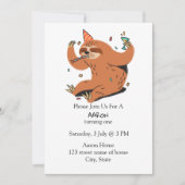 Party Sloth Invitation | Zazzle