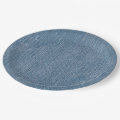 Party Supply Blue Jean Denim Paper Plates | Zazzle