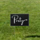 Party this way arrow black right Yard Sign | Zazzle