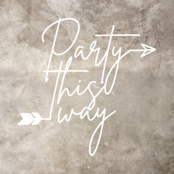 Party This Way Arrow Direction Sign Floor Decals | Zazzle