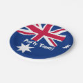 Party Time Australian Flag Paper Plates | Zazzle