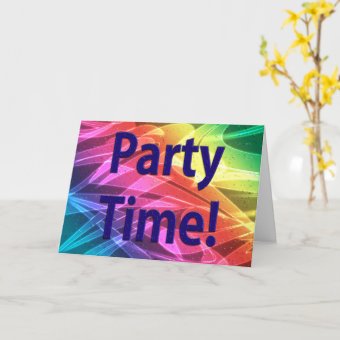 Party Time-Congratulations On Your Accomplishments Card | Zazzle