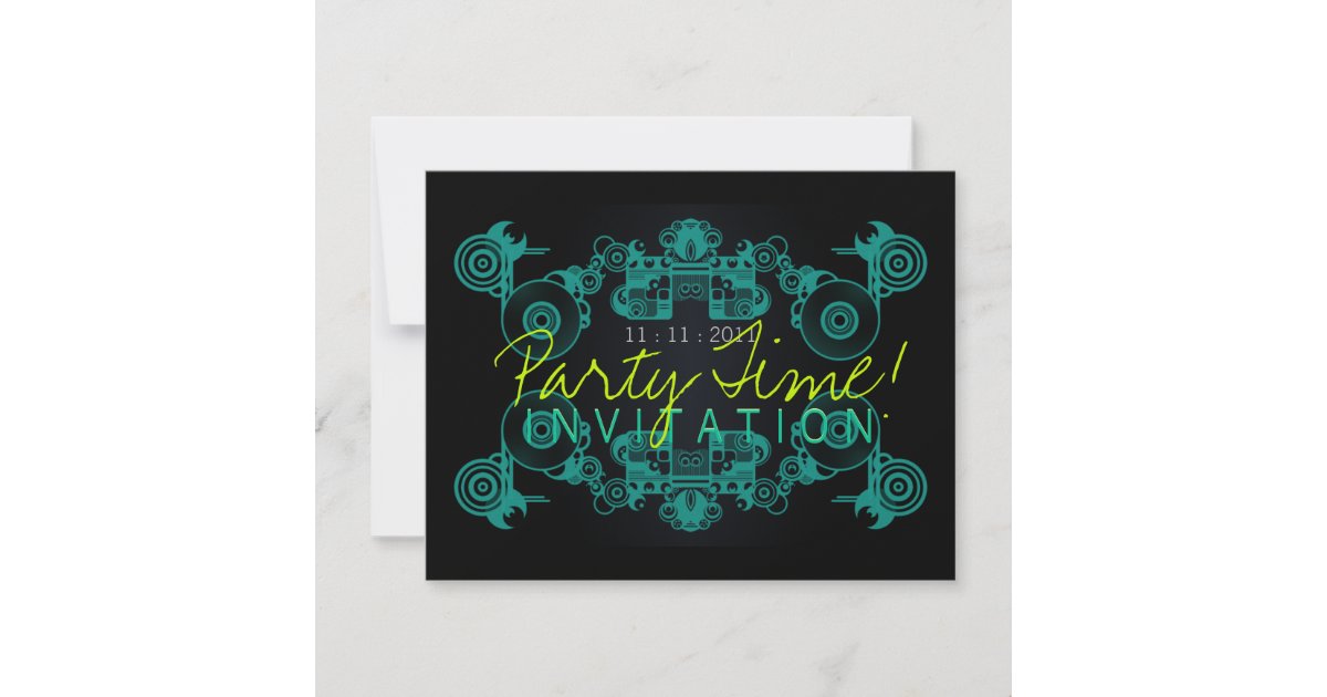 Party Time Dance Invitation template | Zazzle