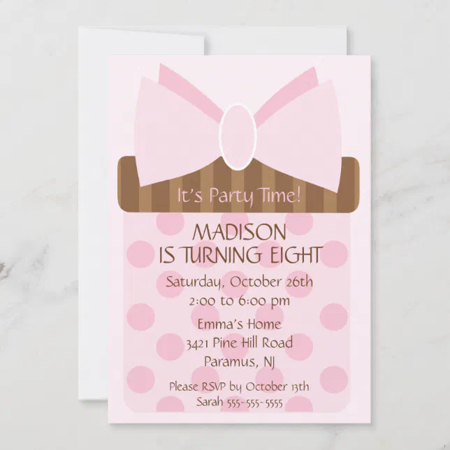 Party Time Gift Birthday Invitation | Zazzle