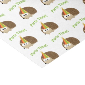Party Time Hedgehog Tissue Paper | Zazzle