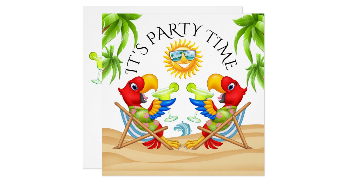 PARTY TIME Invitation | Zazzle.com