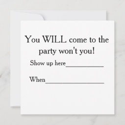 Party Time Invitation | Zazzle