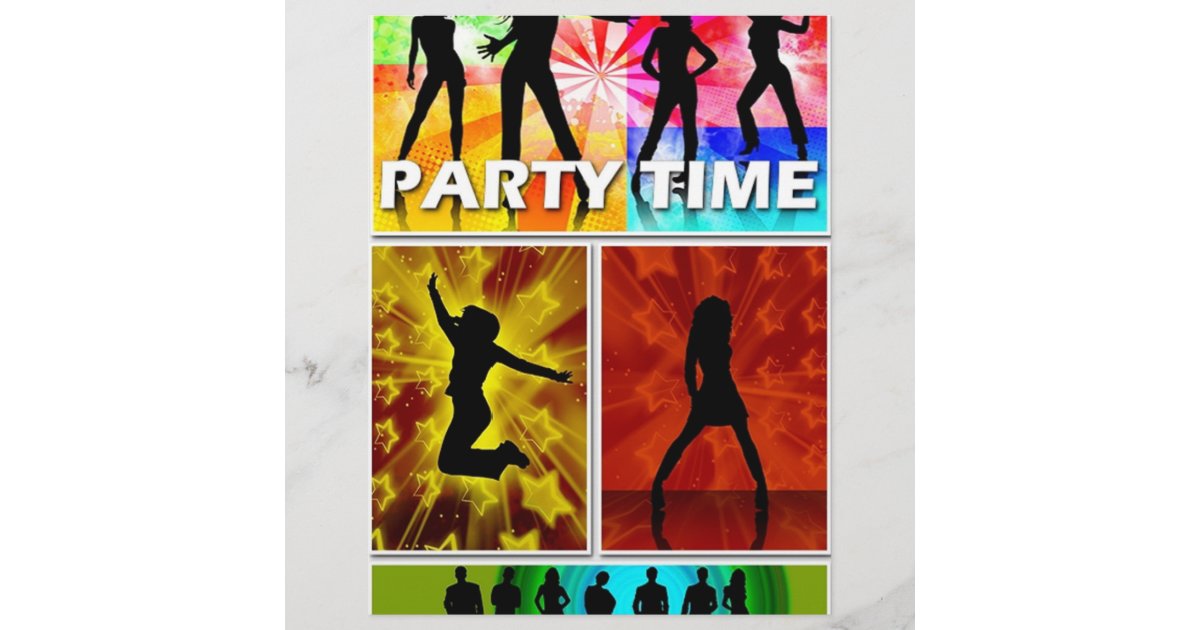 party-time-photos flyer | Zazzle