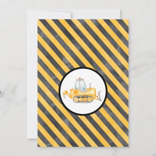 Party Under Construction 1st Birthday Invitation | Zazzle