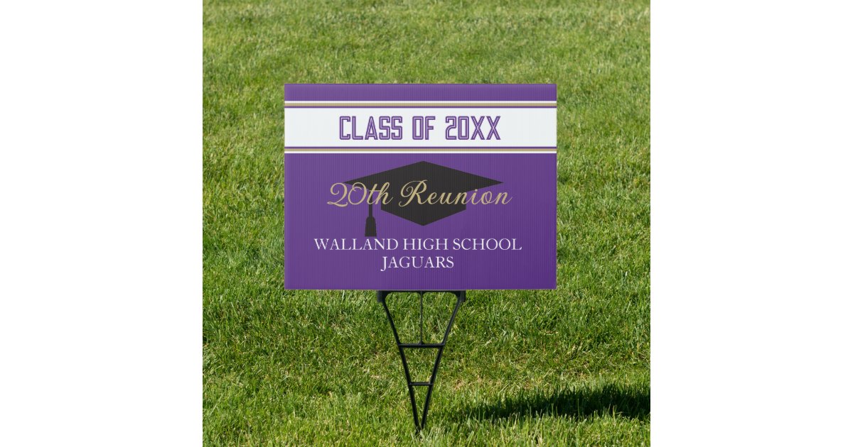 Partytime! CUSTOM Class Reunion Sign | Zazzle
