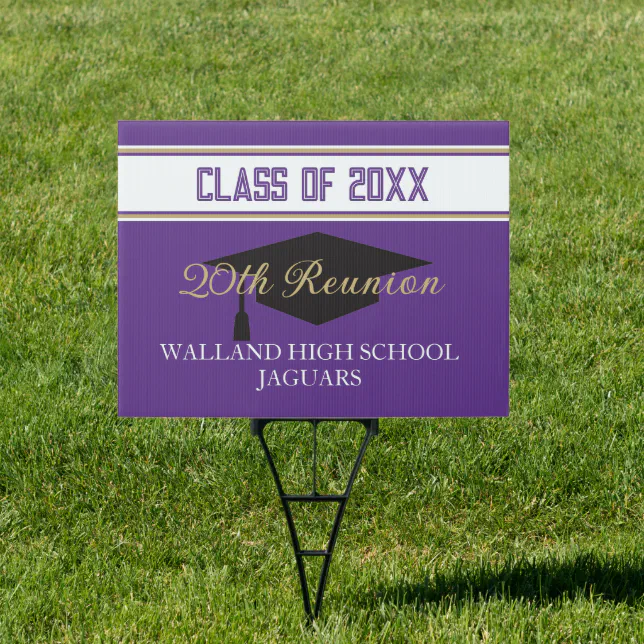 Partytime! CUSTOM Class Reunion Sign | Zazzle