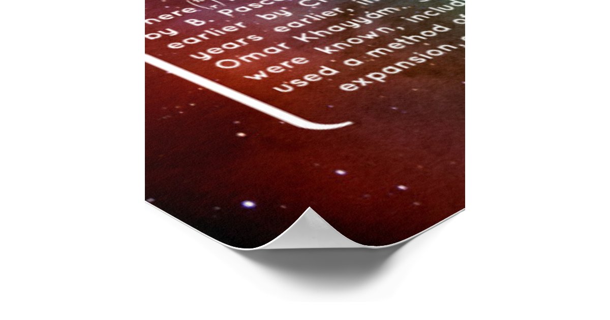 Pascal's Triangle Poster | Zazzle.com