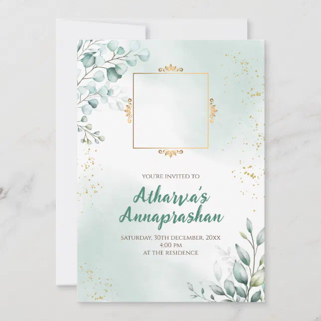 Pasni invitations Annaprashana invite, Weaning | Zazzle