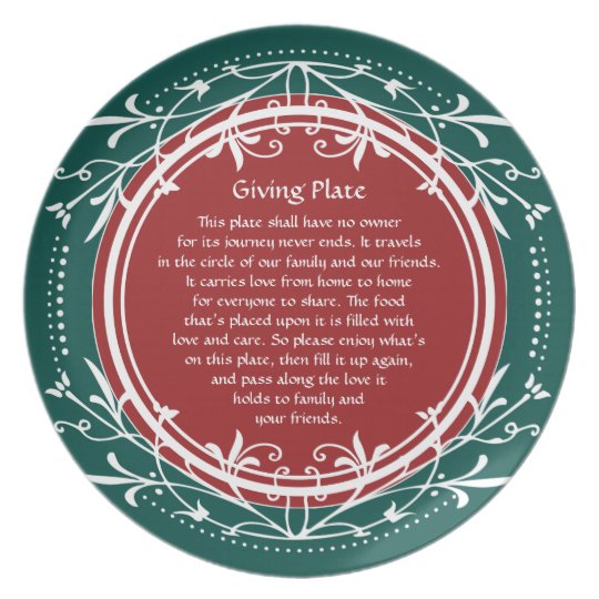 Pass it Along Plate for Family and Friends | Zazzle.com