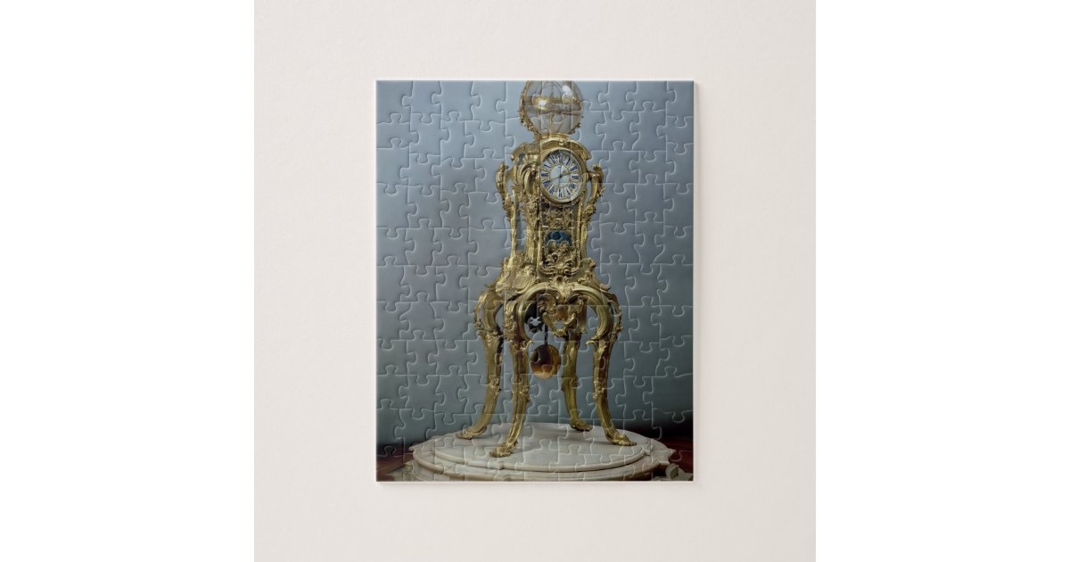Passament astronomical clock made by Jacques Caffi Jigsaw Puzzle | Zazzle