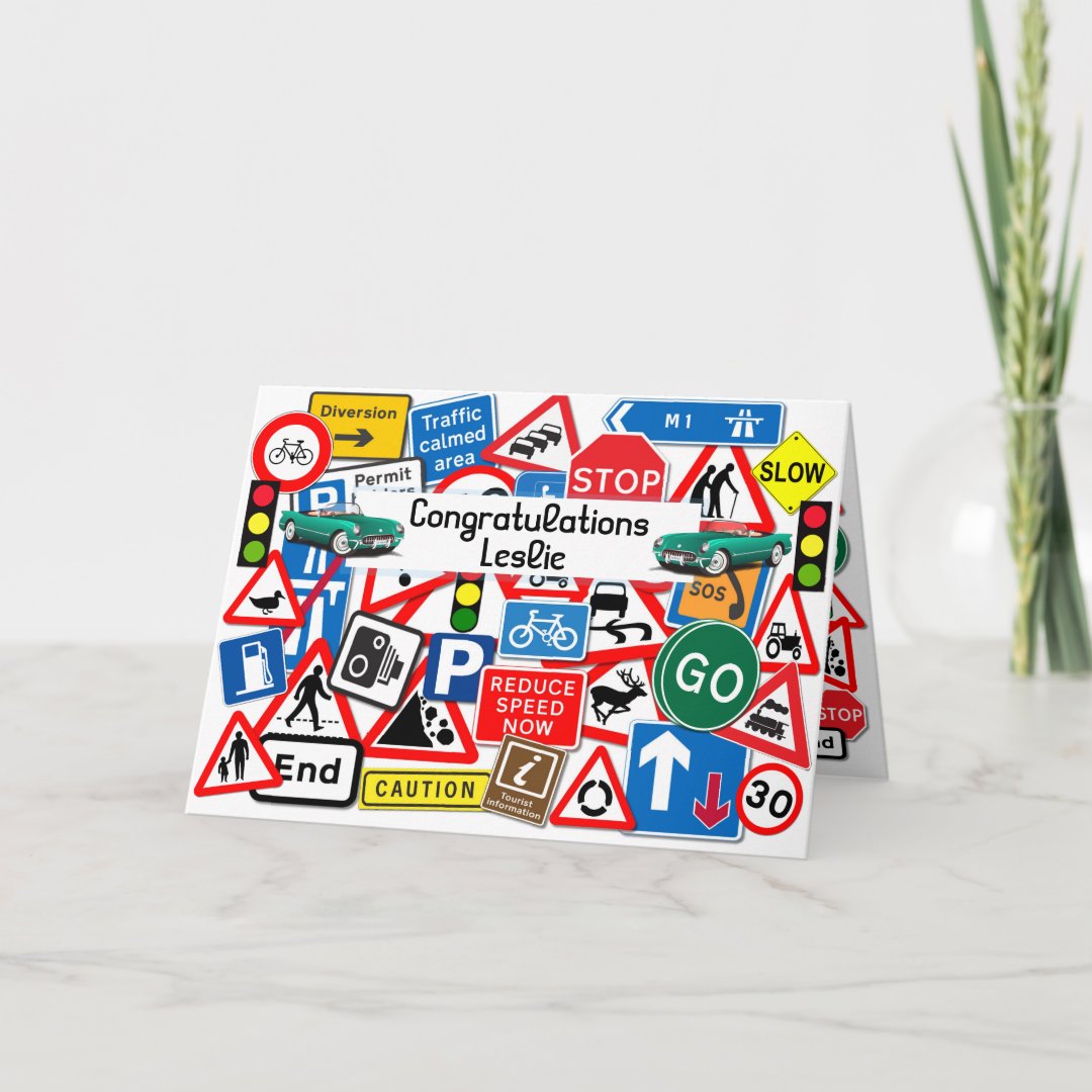 Passed Driving Test Congratulations Card | Zazzle