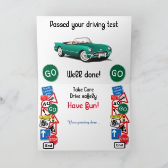 Passed Driving Test Congratulations Card | Zazzle