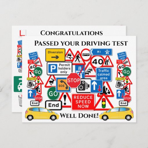 Passed your Driving Test ~ Congratulations! Postcard | Zazzle