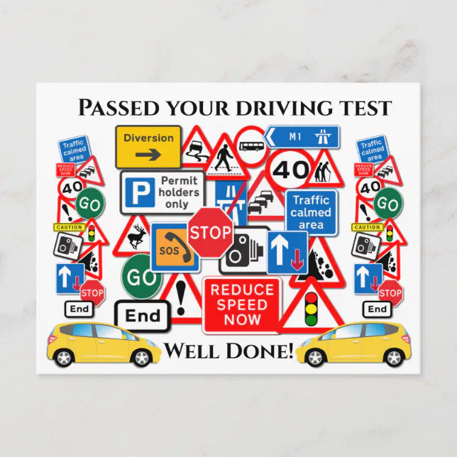 Passed your Driving Test ~ Congratulations! Postcard | Zazzle