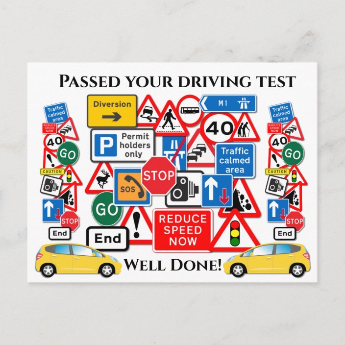 Passed your Driving Test ~ Congratulations! Postcard | Zazzle.com