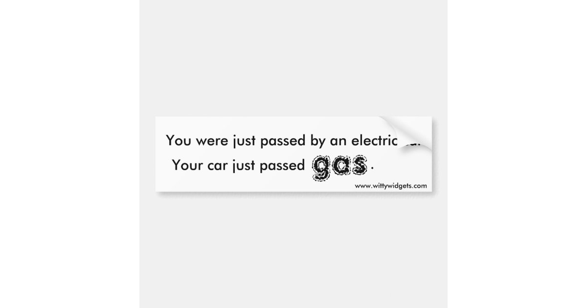 Passing Gas Bumper Sticker | Zazzle