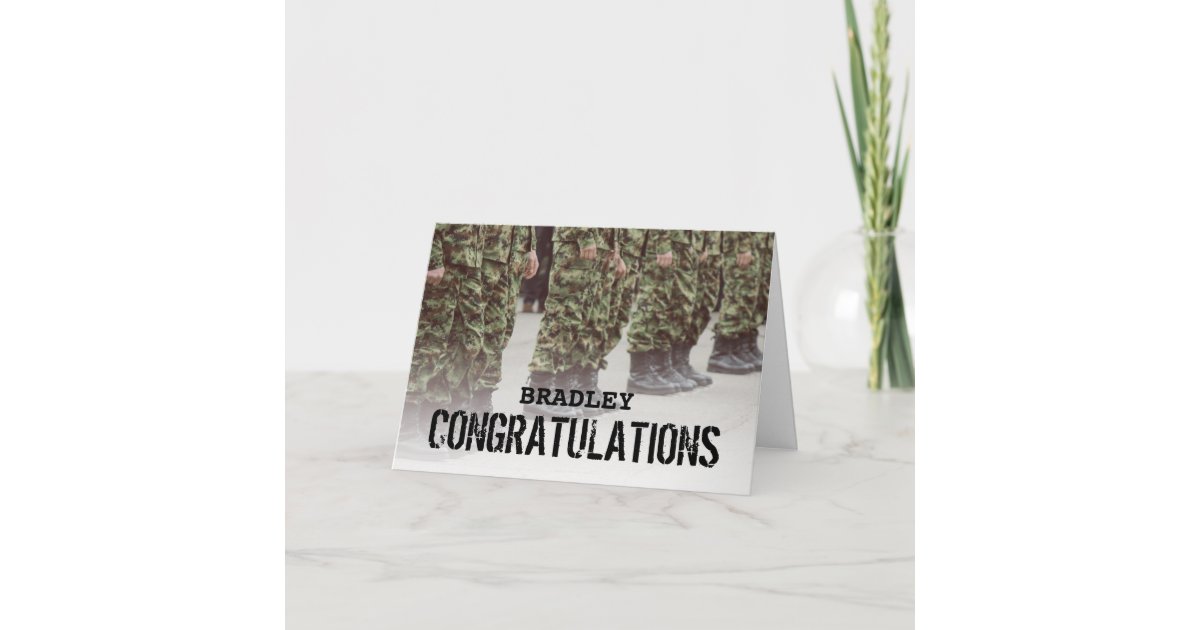 Passing Out Parade | Military Soldier Card | Zazzle