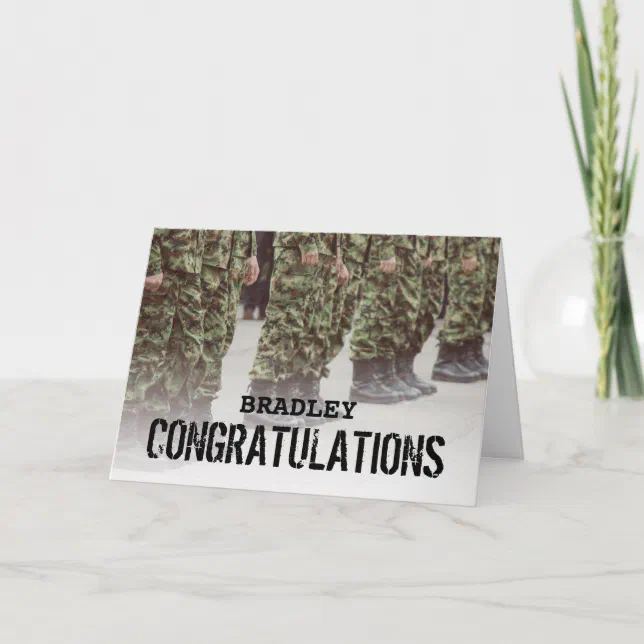 Passing Out Parade | Military Soldier Card | Zazzle