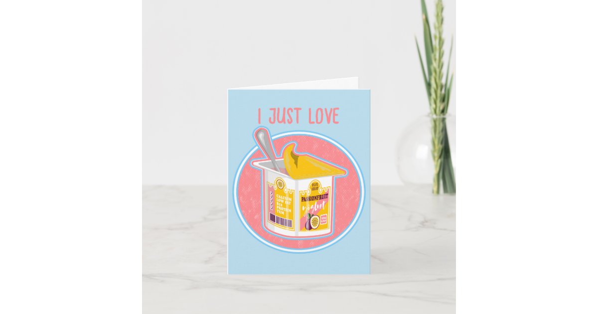 Passionfruit yogurt card | Zazzle