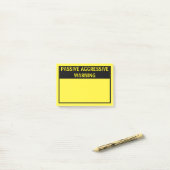 PASSIVE AGGRESSIVE WARNING POST-IT NOTES | Zazzle