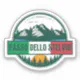 passo dello stelvio - stelvio pass italian Mountai Sticker | Zazzle