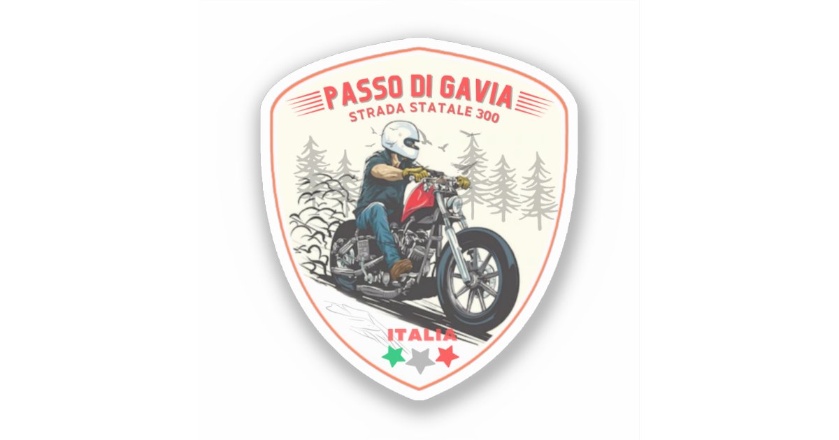 passo di gavia - gavia pass italian Mountains alp Sticker | Zazzle