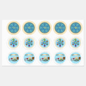 Passover "KOSHER" Pesah Seder foods six Names Kids' Labels | Zazzle