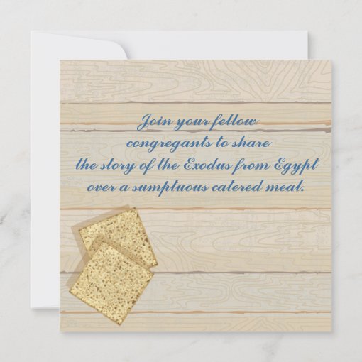 Passover Seder Meal Party Invitation Zazzle