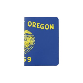 Passport Holder with flag of Oregon, USA | Zazzle