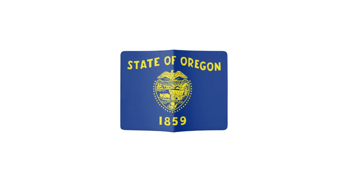 Passport Holder with flag of Oregon, USA | Zazzle