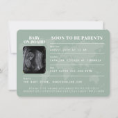 Passport to Parenthood Travel Theme Baby Shower Invitation | Zazzle