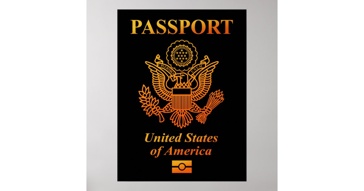 PASSPORT(USA) POSTER | Zazzle
