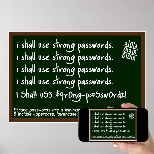 Passwords Information Security Awareness Poster | Zazzle