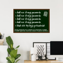 Passwords Information Security Awareness Poster | Zazzle