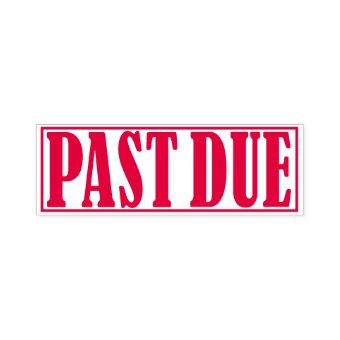 Past Due Payment Notice Collection Reminder Office Self-inking Stamp ...